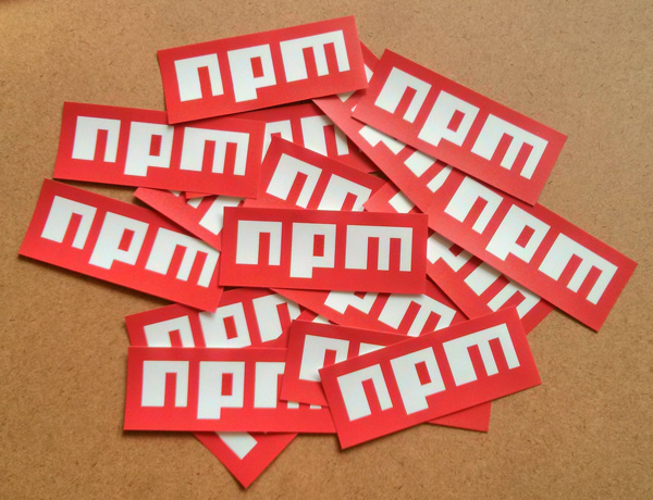 npm - Node Package Manager Vinyl Stickers - Just Stickers : Just Stickers