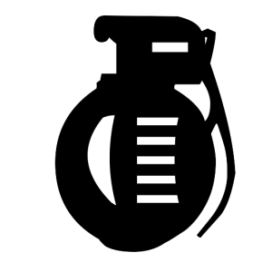 Hand Grenade Decal - Just Stickers : Just Stickers