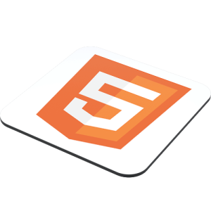 HTML5 Logo Coaster - Just Stickers : Just Stickers