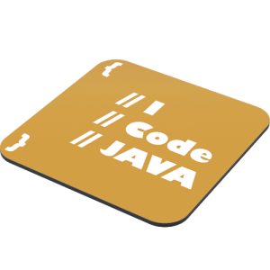 I Code Java Coaster - Just Stickers : Just Stickers