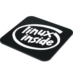Linux Inside Coaster - Just Stickers : Just Stickers