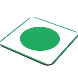 Vegetarian Coaster - Just Stickers : Just Stickers