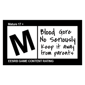 Mature Game Content Rating Sticker - Just Stickers : Just Stickers