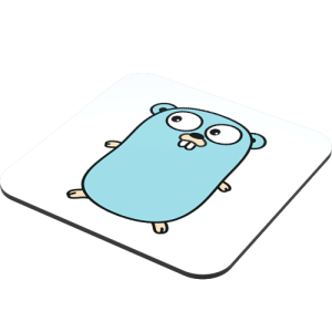 Go Programming Language Coaster - Just Stickers : Just Stickers