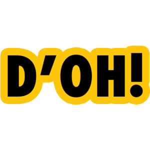 D'oh! Sticker - Just Stickers : Just Stickers