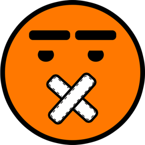 Mute Button For People Sticker - Just Stickers : Just Stickers