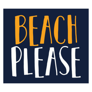 Beach Please Sticker - Just Stickers : Just Stickers
