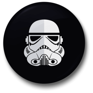Storm Trooper Badge - Just Stickers : Just Stickers