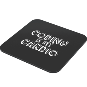 Coding Is My Cardio Coaster - Just Stickers : Just Stickers