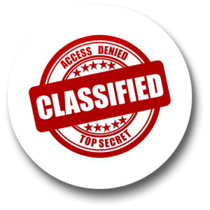 Classified Badge - Just Stickers : Just Stickers