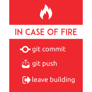 GIT - Fire Sticker - Just Stickers : Just Stickers