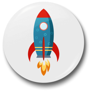Rocket Badge - Just Stickers : Just Stickers