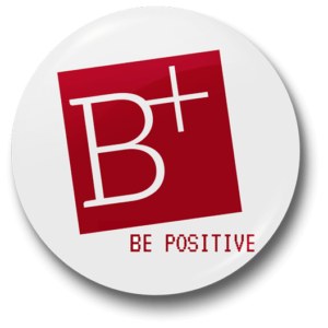 Be Positive Badge - Just Stickers : Just Stickers