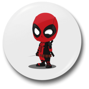 Baby Deadpool Badge - Just Stickers : Just Stickers