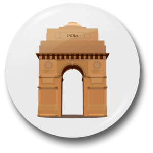 India Gate Badge - Just Stickers : Just Stickers