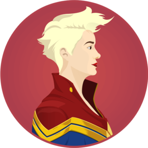 Captain Marvel Sticker - Just Stickers : Just Stickers