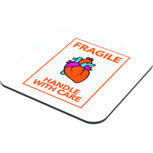 Fragile Heart Coaster - Just Stickers : Just Stickers