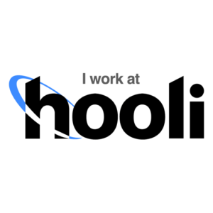 I Work At Hooli Sticker - Just Stickers : Just Stickers