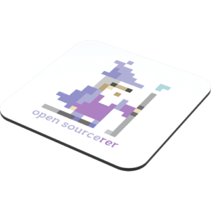 Open Sourcerer Coaster - Just Stickers : Just Stickers