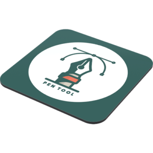 Pen Tool Coaster - Just Stickers : Just Stickers