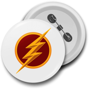 Flash Bolt Badge - Just Stickers : Just Stickers