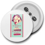 Albert Einstein Badge - Just Stickers : Just Stickers