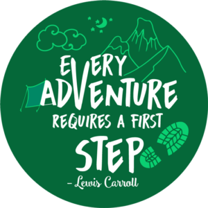 Every Adventure Requires A First Step Sticker - Just Stickers : Just ...