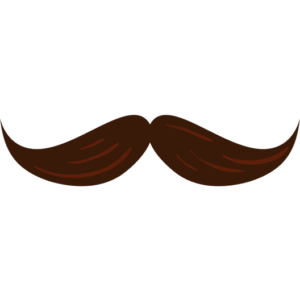Moustache Brown Sticker - Just Stickers : Just Stickers