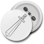 Sword Sketch Badge - Just Stickers : Just Stickers