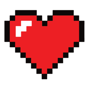 Digi Heart Sticker - Just Stickers : Just Stickers