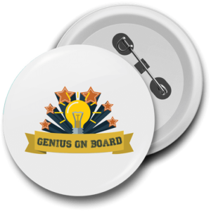 Genius On Board Badge - Just Stickers : Just Stickers
