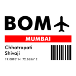 Mumbai Boarding Pass Sticker - Just Stickers : Just Stickers