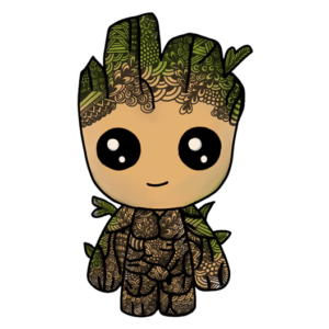 Groot Hand Art Sticker - Just Stickers : Just Stickers