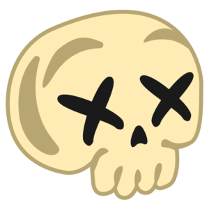 Skull Emoji Dead Sticker - Just Stickers : Just Stickers