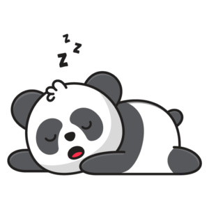 Sleeping Panda Sticker - Just Stickers : Just Stickers